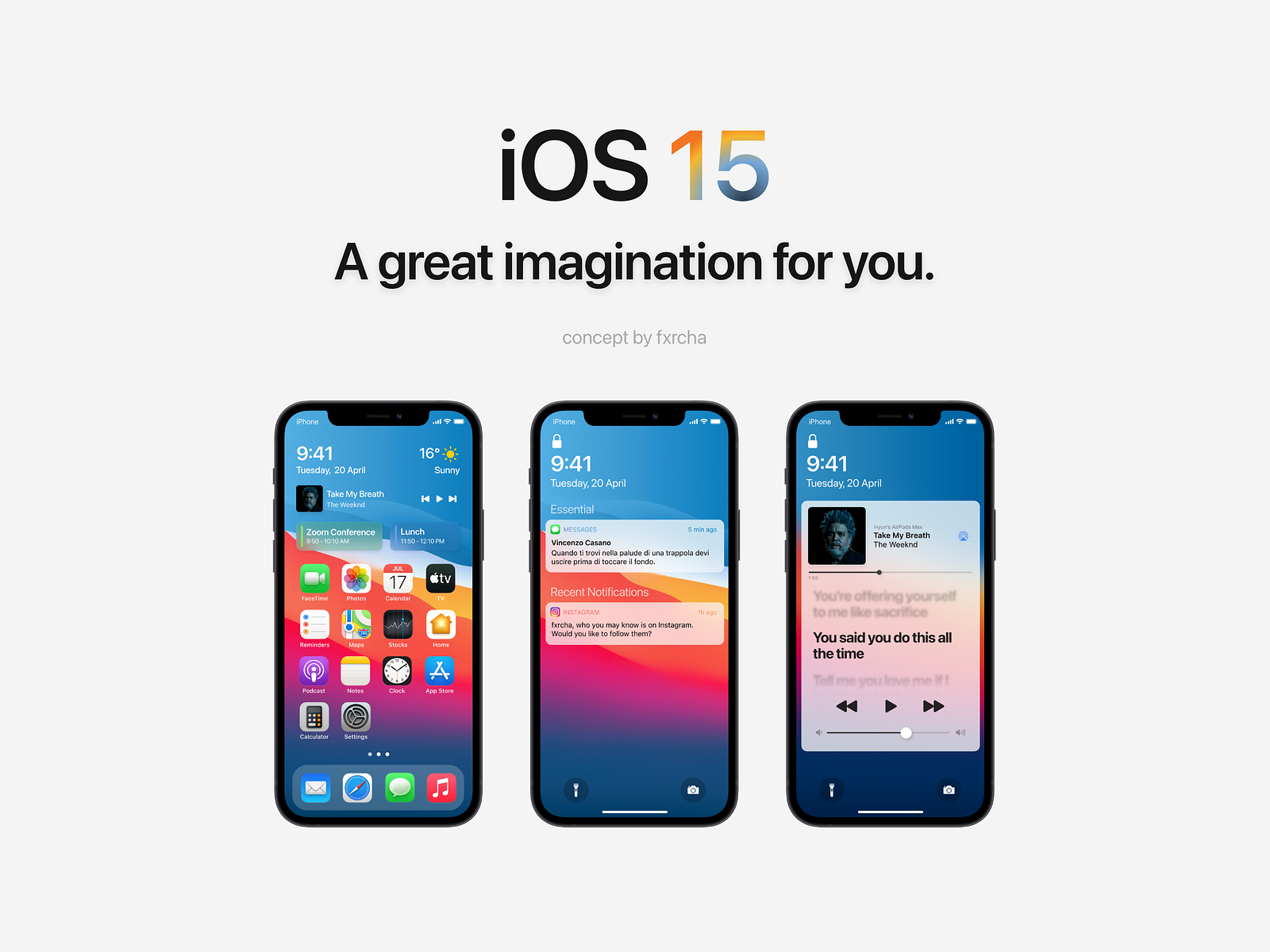 iOS 15 Concept Design by HyunCha Cho on Dribbble