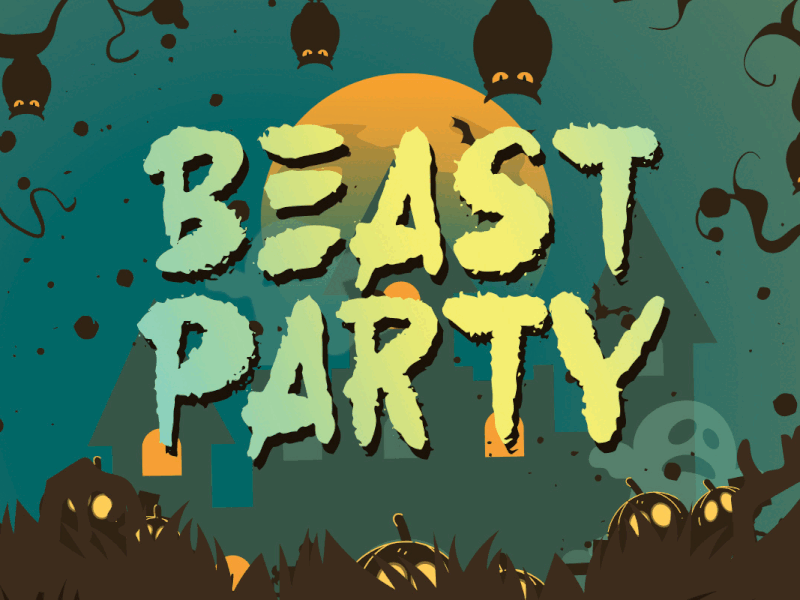 Beast Party - Fun Halloween Font by Letterhend Studio on Dribbble