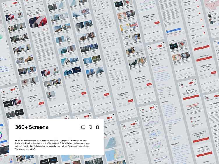 News And Real Estate Market Data Platform By Fourmeta On Dribbble