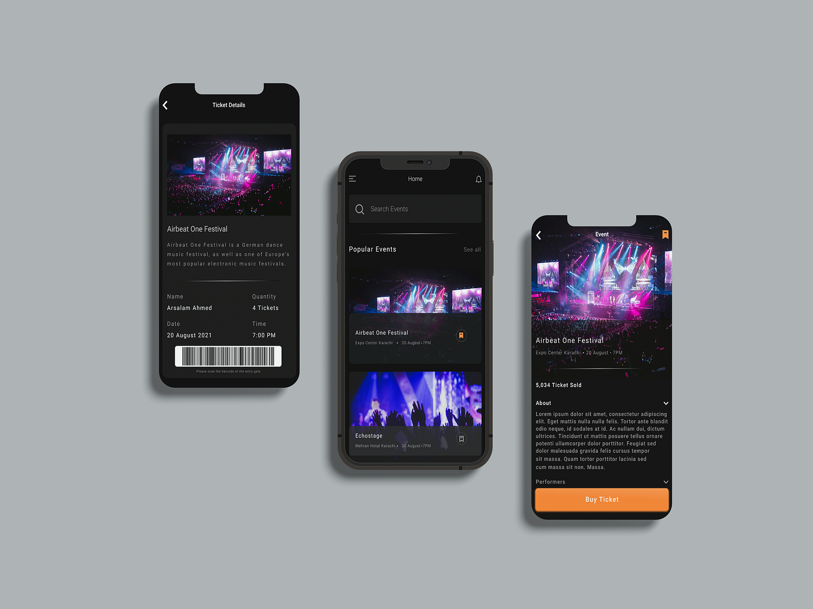 Concerts Mobile App Ui by Muhammad Yousuf on Dribbble