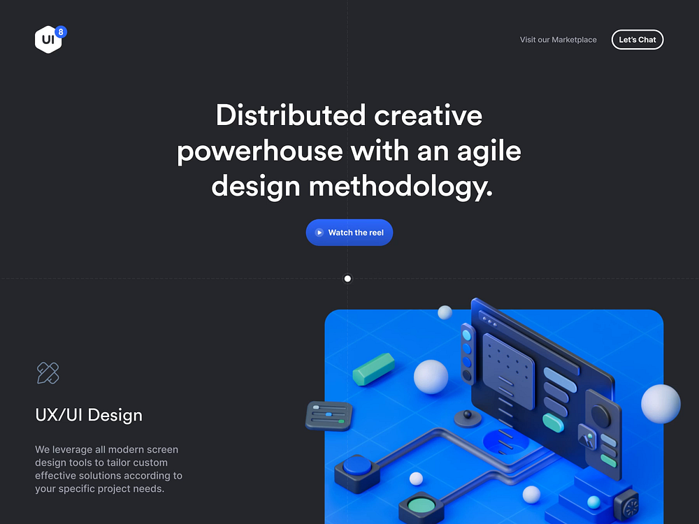 Nudge 3D animated. Visual software by Anton Tkachev for UI8 on Dribbble