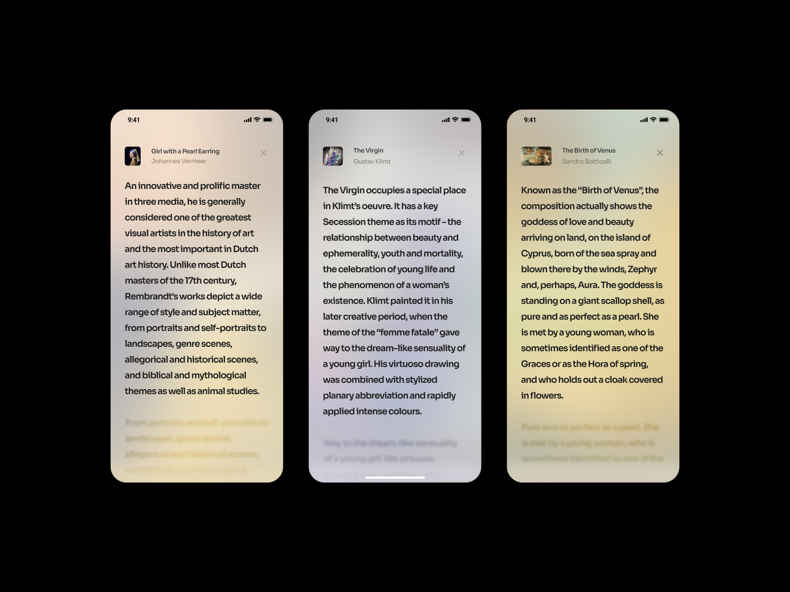 ARTMIND - interactive lecture experience by Rafael on Dribbble