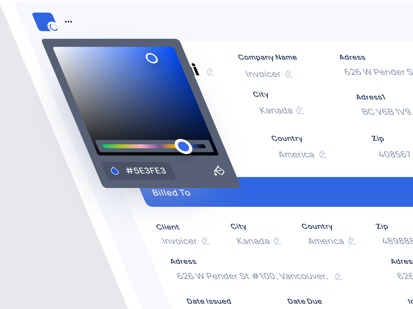 Invoice creation screen - Dashboard by Mehmet Özsoy for Orizon: UI/UX ...