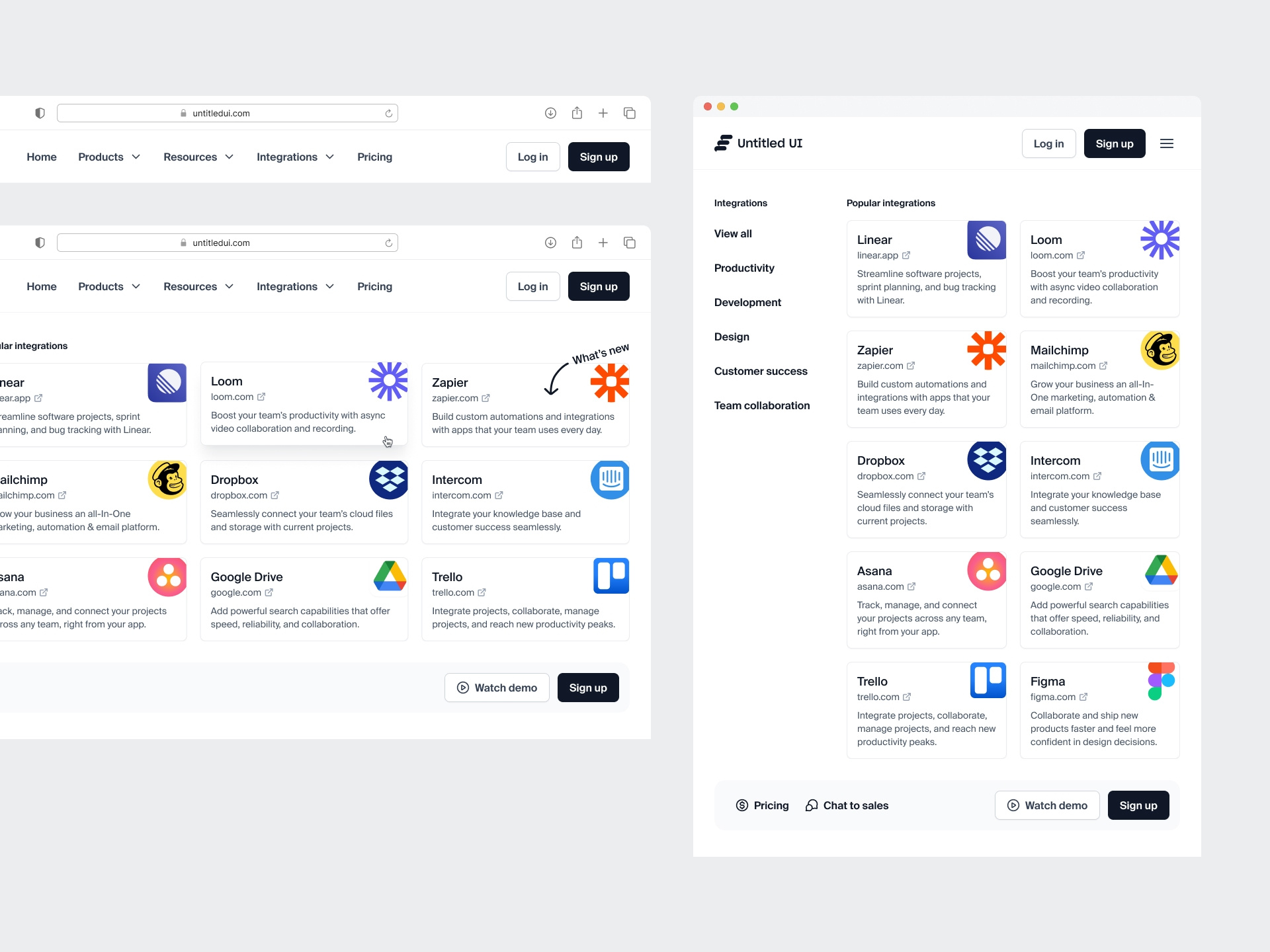 Header navigation — Untitled UI by Jordan Hughes® on Dribbble