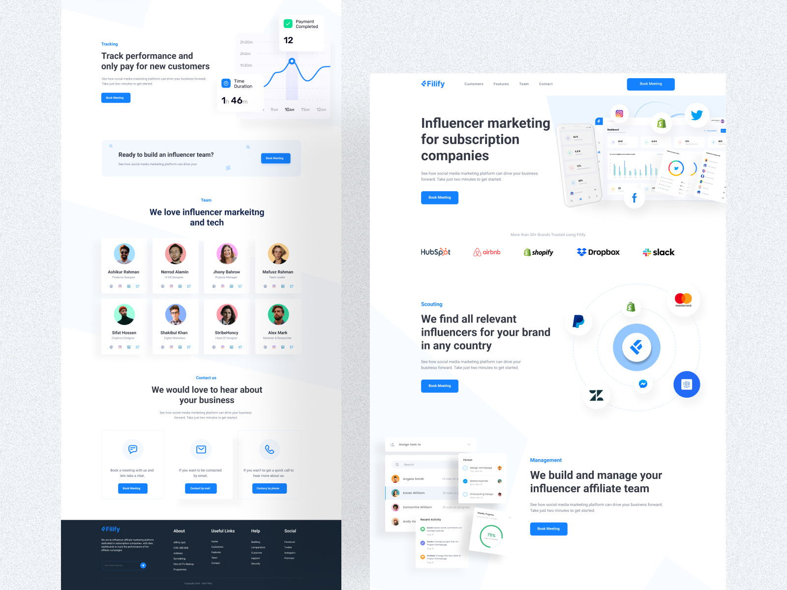 Filify - Website Homepage UI Design by Ashikur Rahman on Dribbble