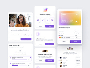 A collection of modals — Untitled UI by Jordan Hughes® on Dribbble