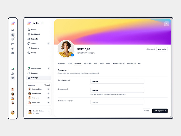 Password reset page — Untitled UI by Jordan Hughes® on Dribbble Password reset page — Untitled UI by Jordan Hughes® on Dribbble