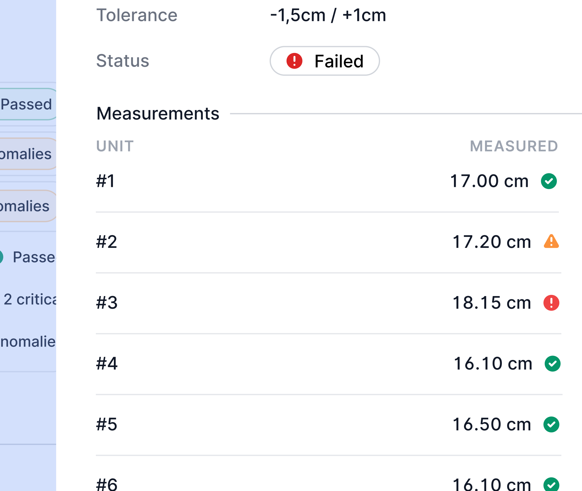 Slide-Over Panel - Quality Control Check Details by usrnk1 on Dribbble