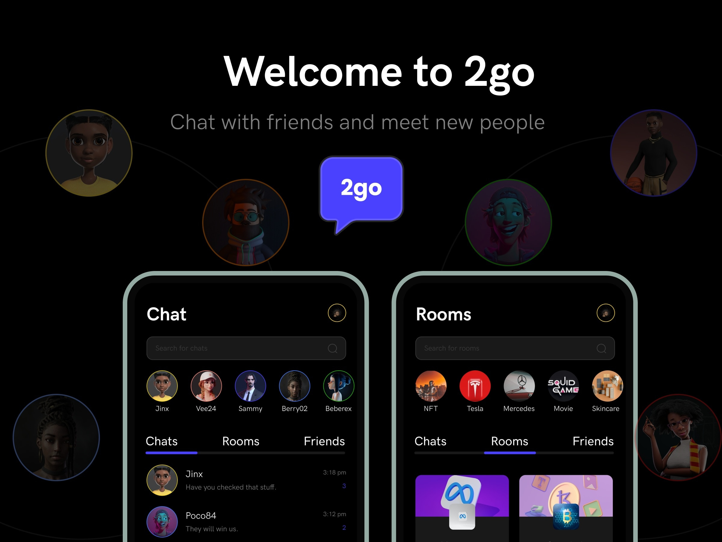 2go chatapp by Collins⚡ on Dribbble