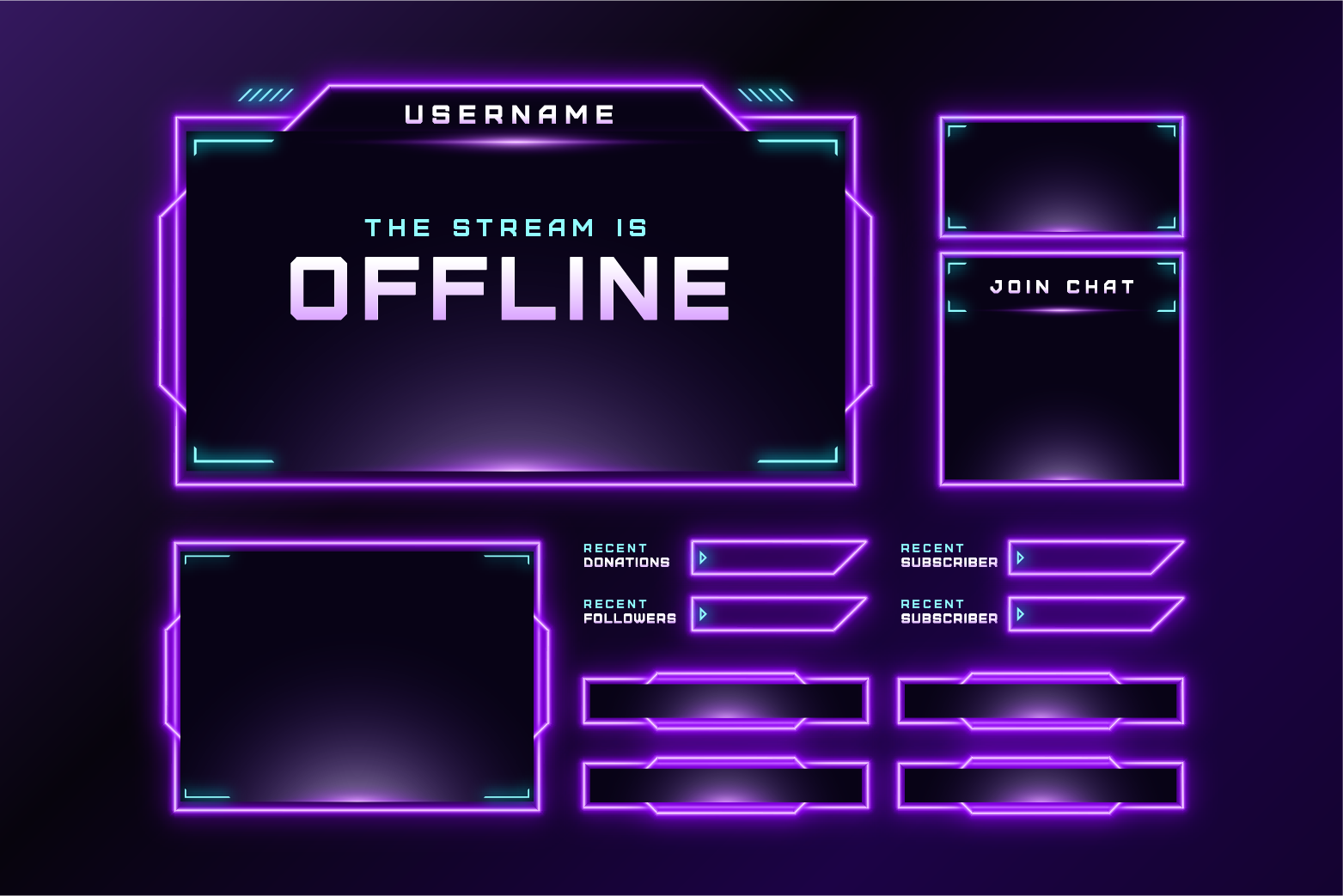 Twitch Stream Layout for Gamers by Neha Ali on Dribbble