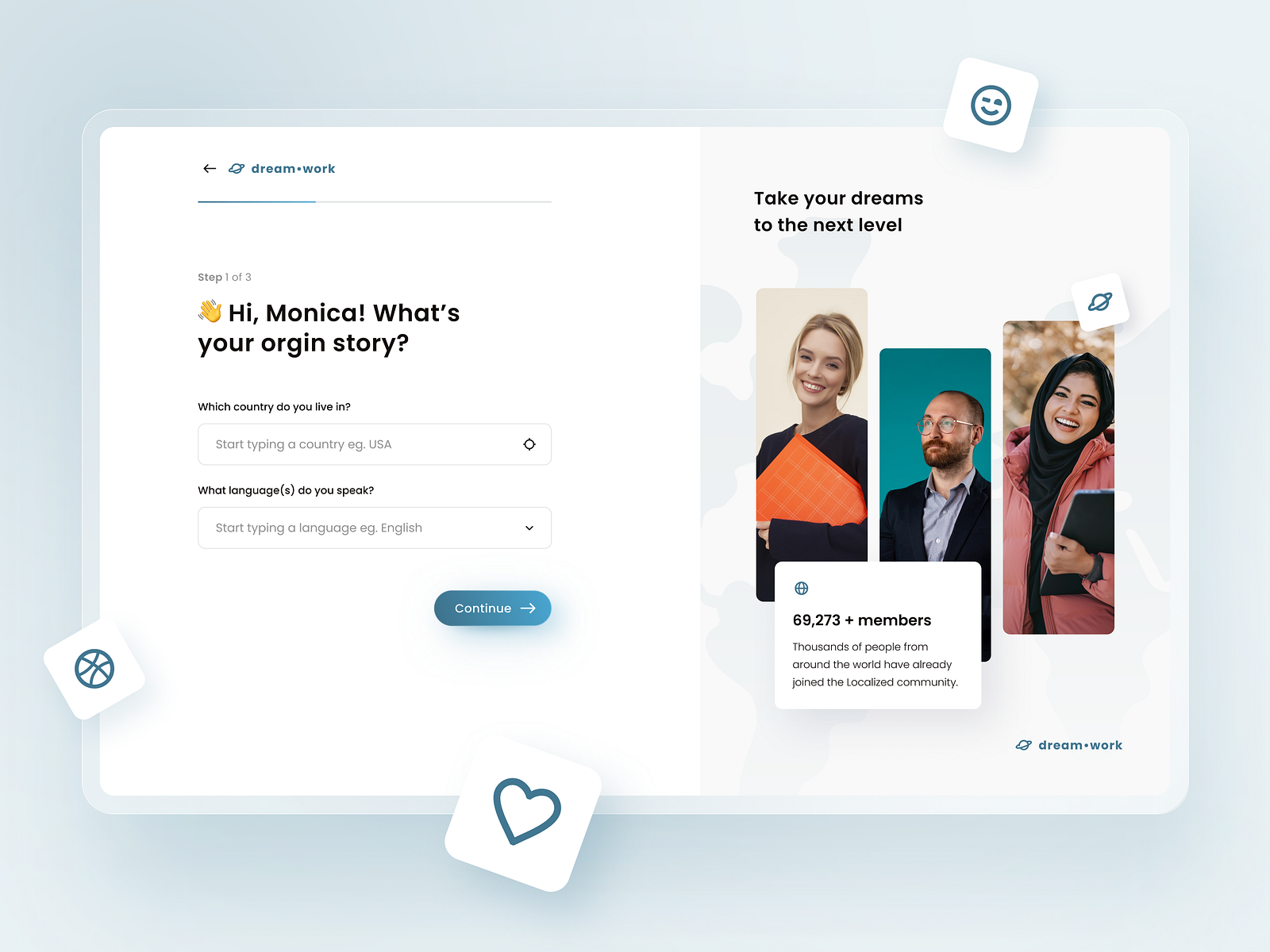 Desktop & mobile app onboarding screens by Mateusz Bieniaszczyk for ...