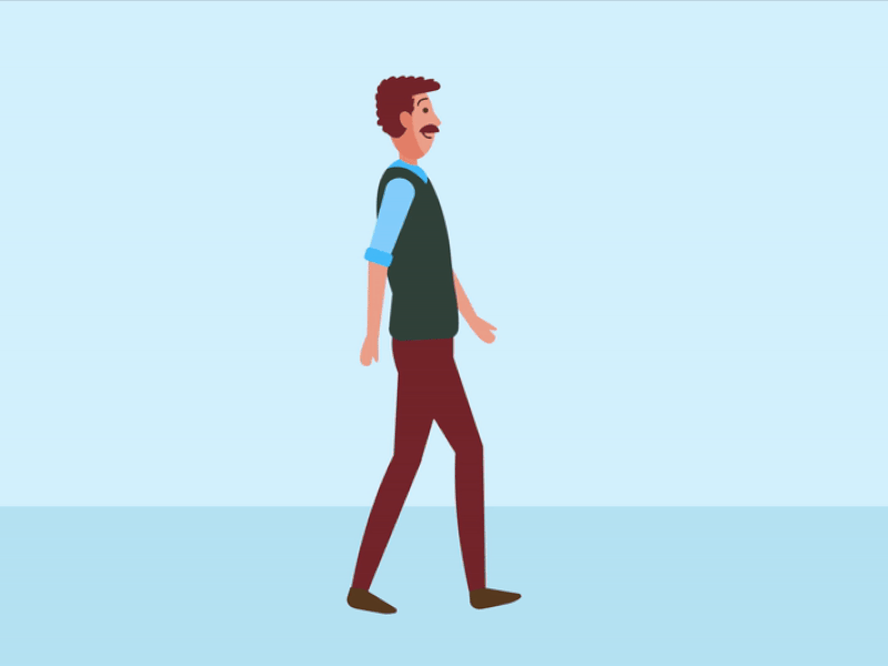 Walking man - After Effects Animation by Dacnis Design (Viren Amrutiya ...