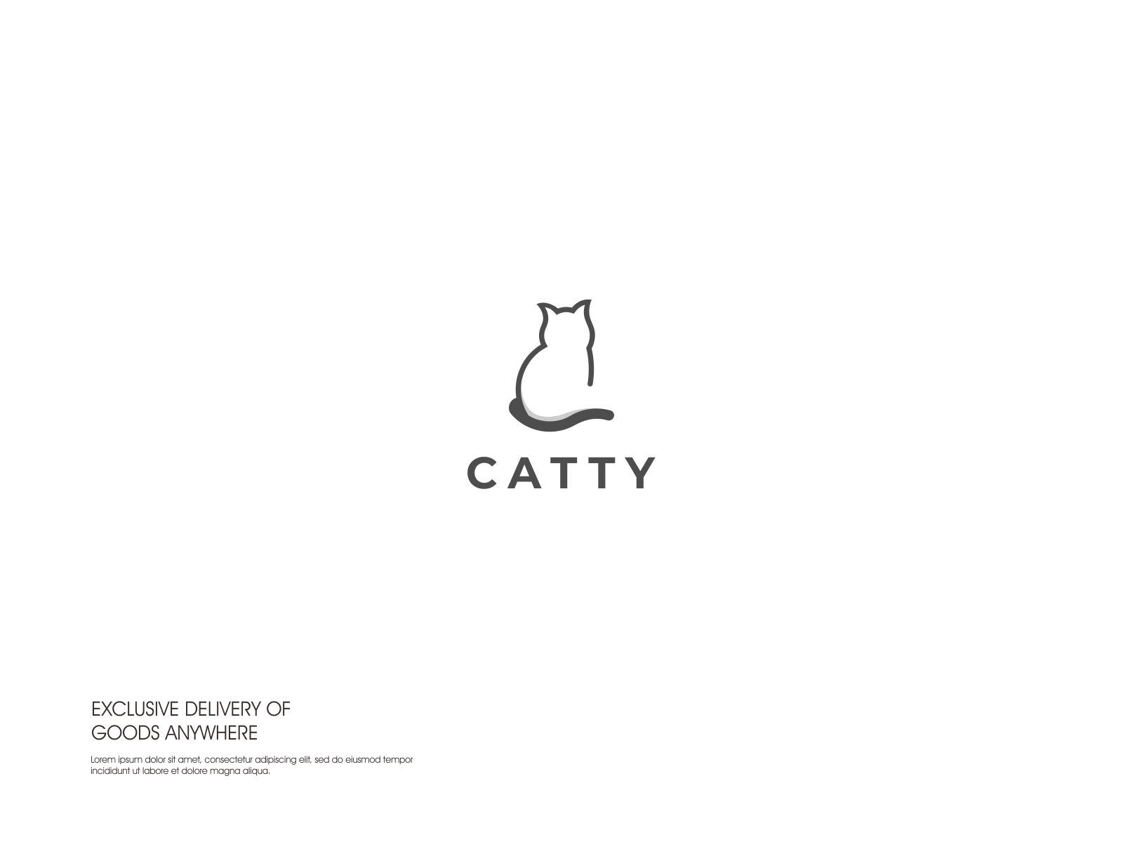 Catty logo line by farsad_graphic on Dribbble