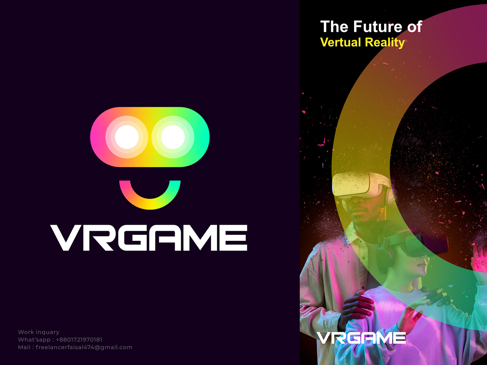 VR Gaming Logo Design - Letter V + VR Headset by Fieon Art on Dribbble