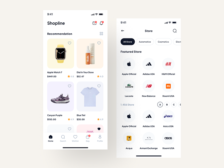 Shopline - Marketplace App UI Kit by Unpixel Design on Dribbble