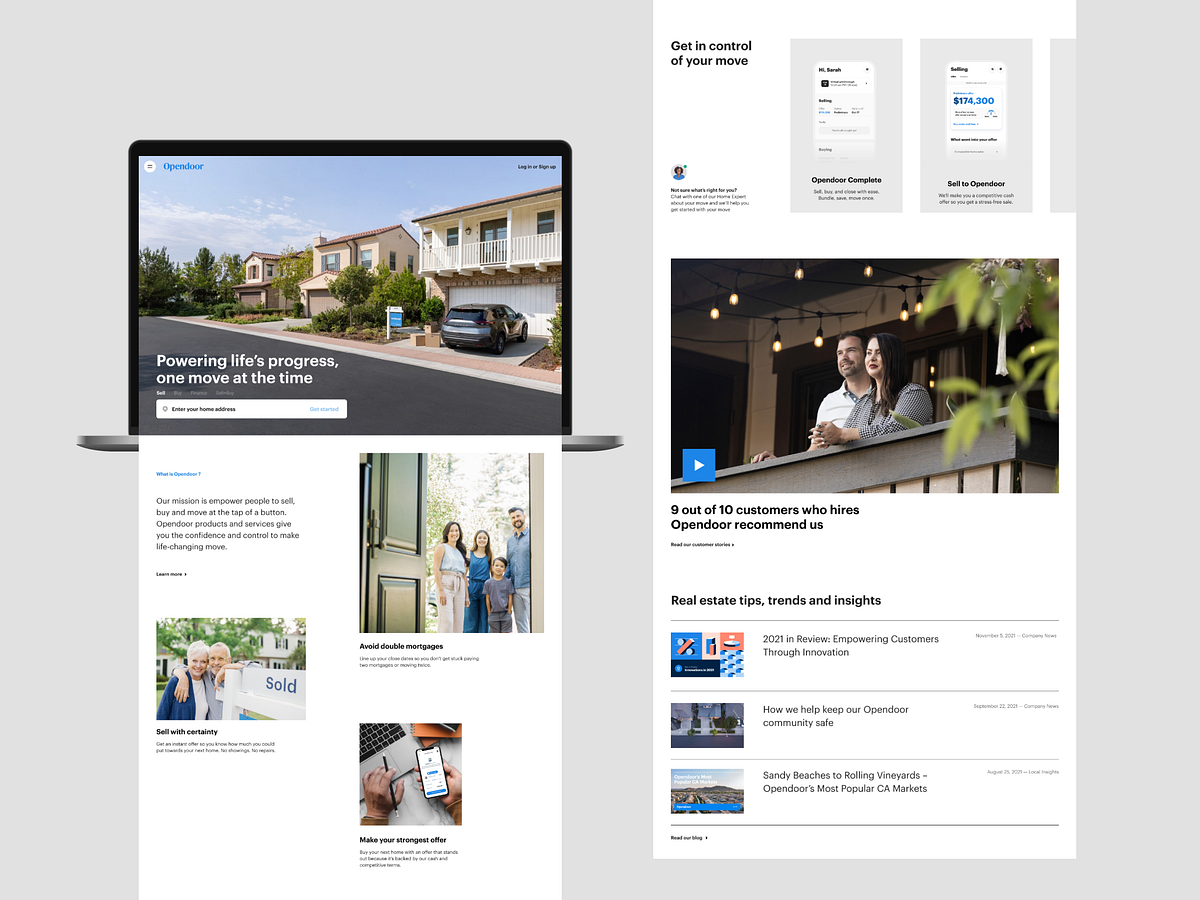 Homepage layout experiments by Nicolas Solerieu on Dribbble