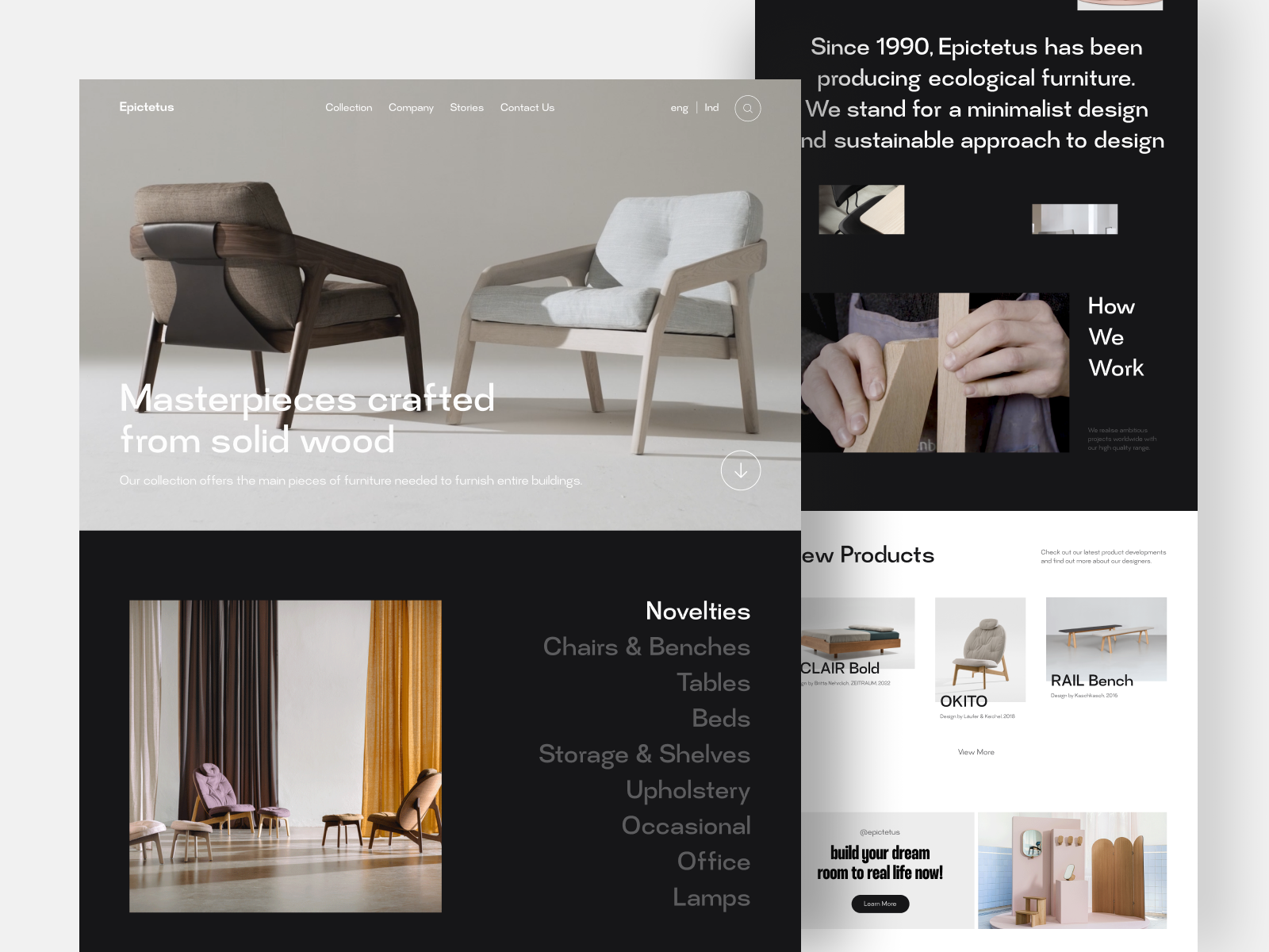 Furniture Landing Page Animation by Happy Milliarta for Odama on Dribbble