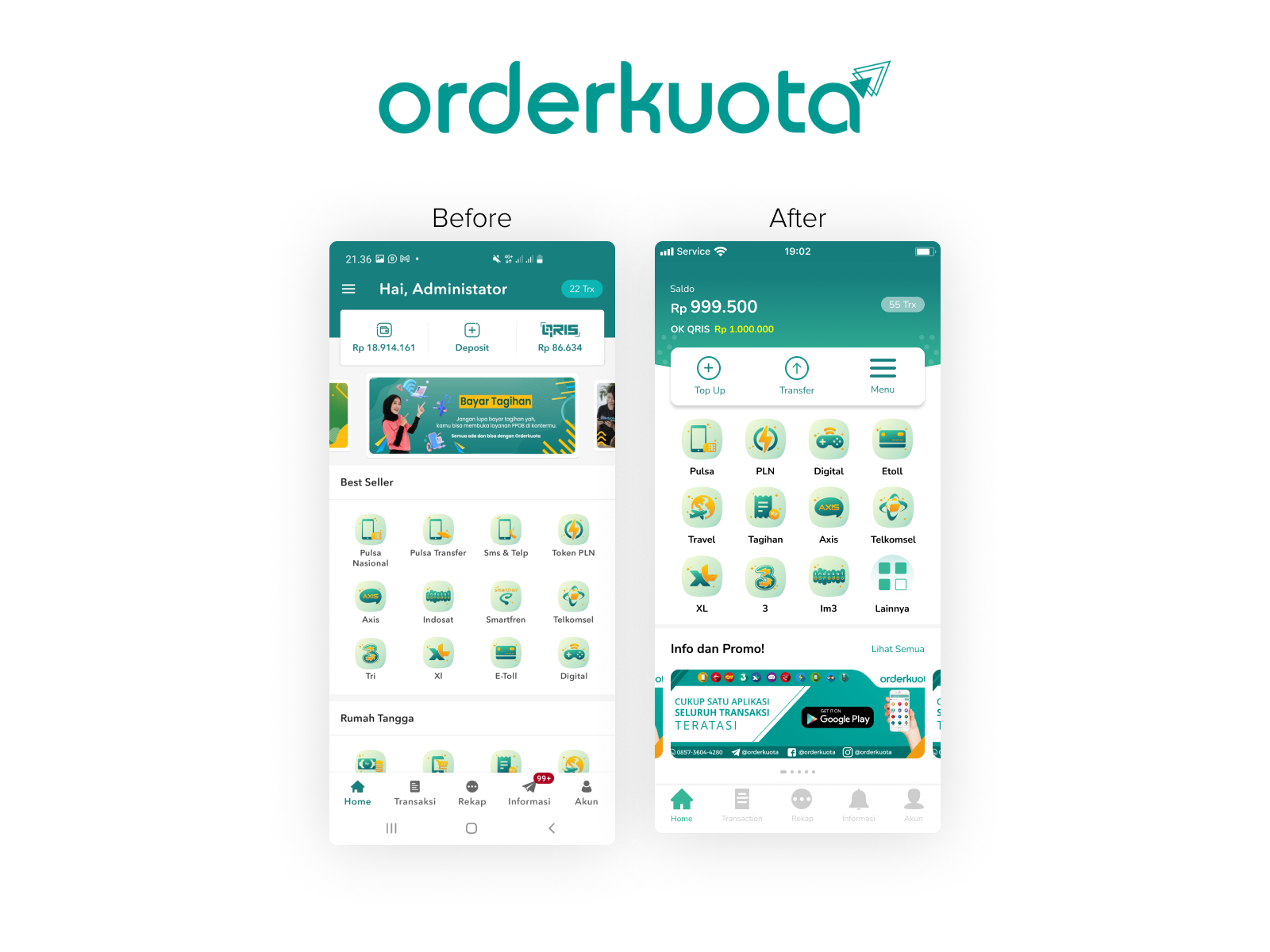 Orderkuota app by Skip Ngoding Studio on Dribbble