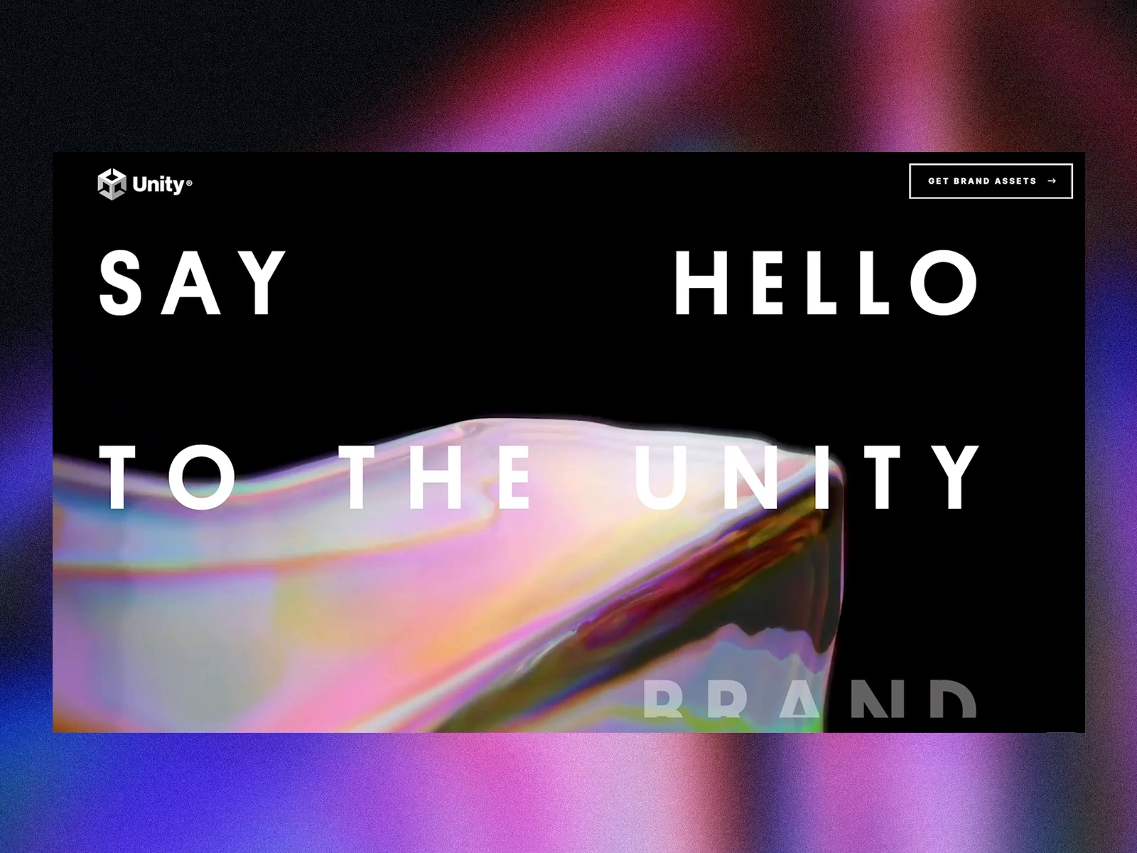 Unity Brand Portal by R—C on Dribbble