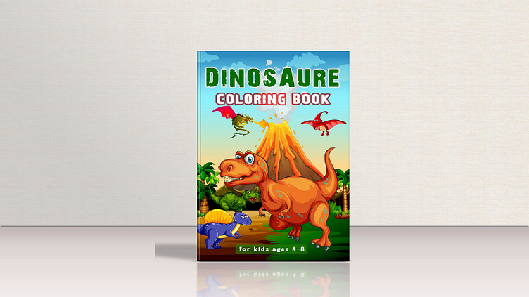 Dinosaur Coloring Book Cover Design by Md Shakil Ahmed on Dribbble