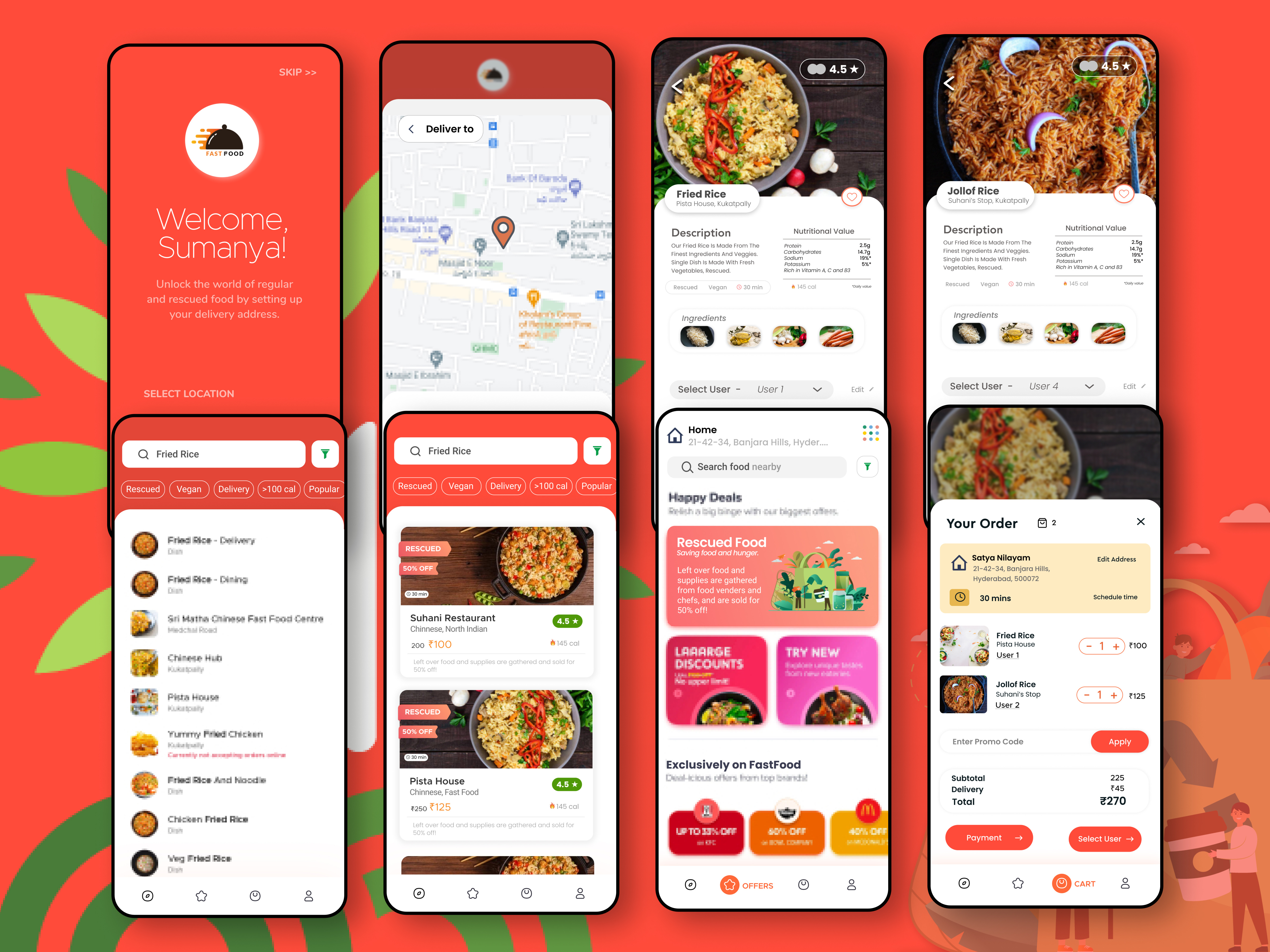 Food Delivery App UI UX Design by Pritom Tawsif on Dribbble