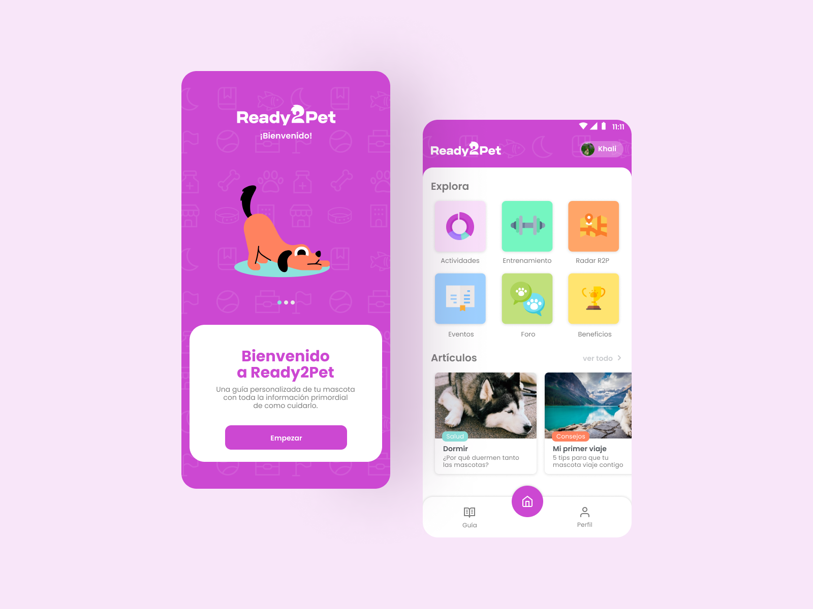 Pet App Design by claudia carolan on Dribbble