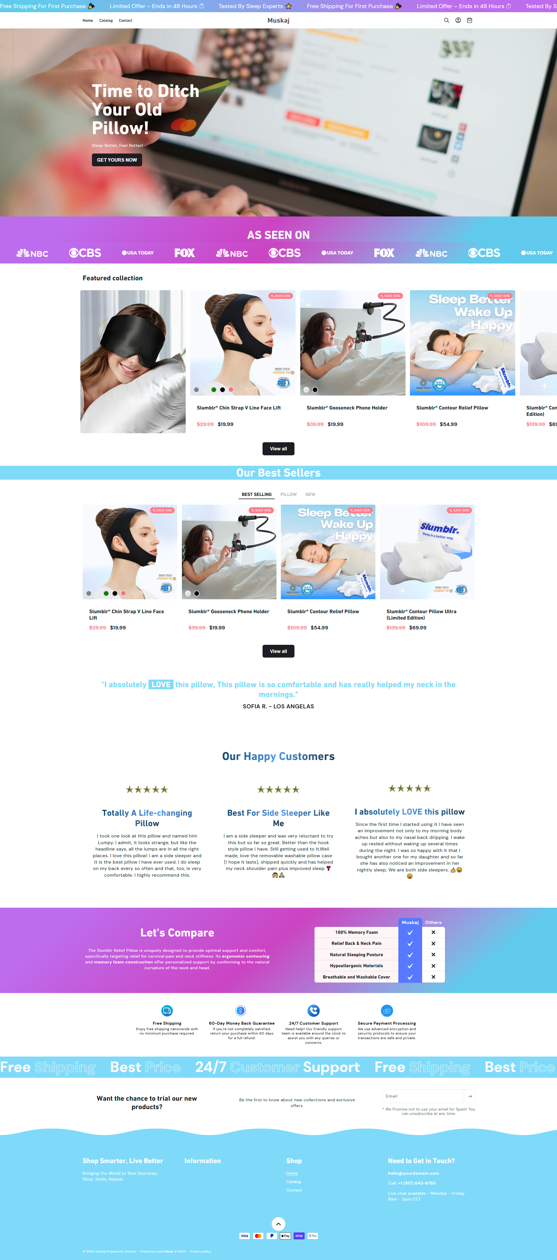 Shrine Theme Examples - One Product Shopify Store Design by Jahin ...