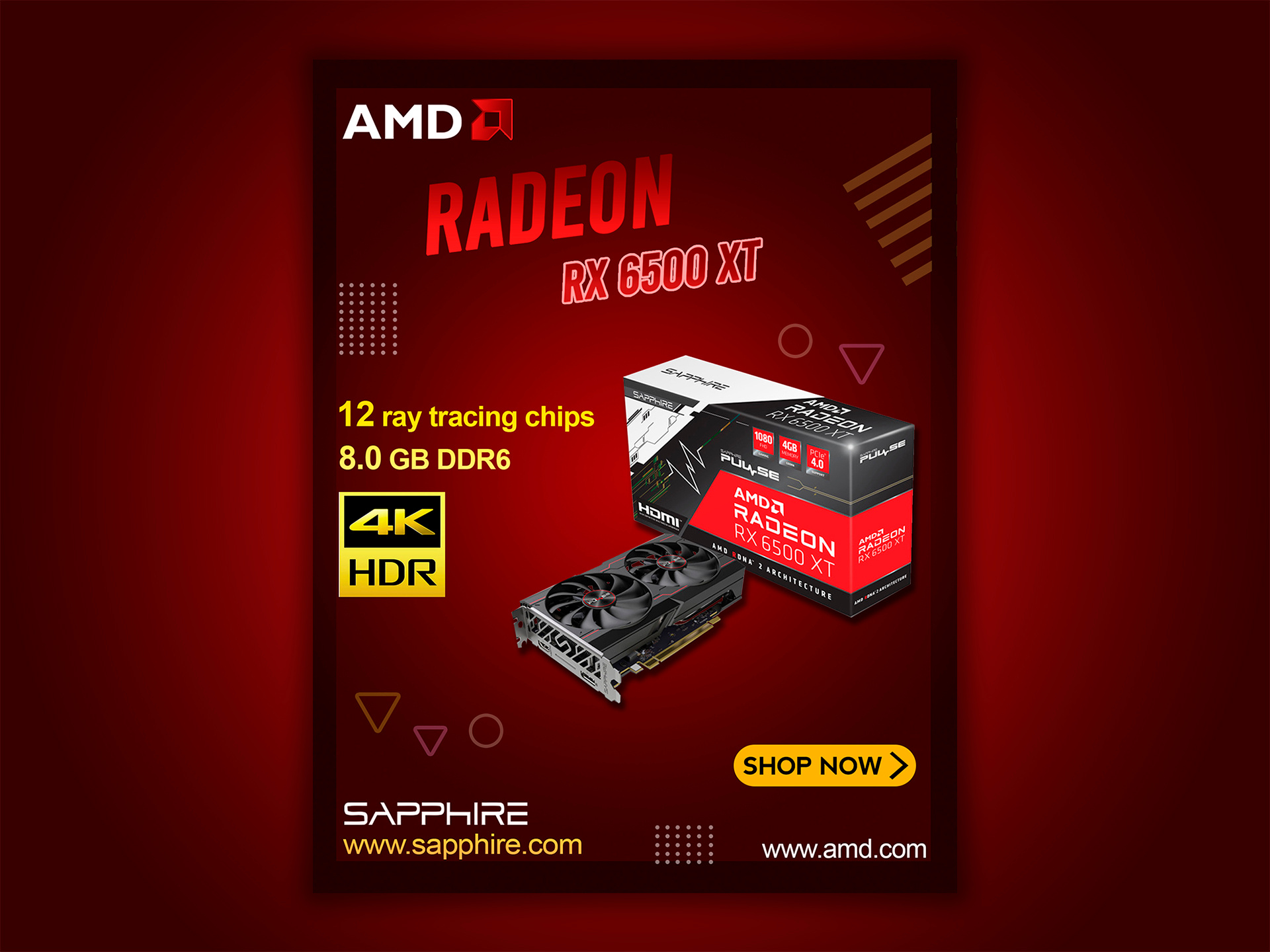 Dark red graphics card social media post design by Mustafa Sadik Seraji ...