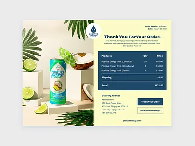 Email Receipt Design designs, themes, templates and downloadable ...