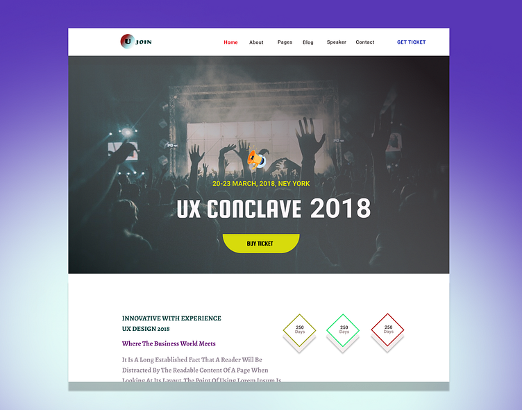 Event web ui design by WeTech Innovate on Dribbble