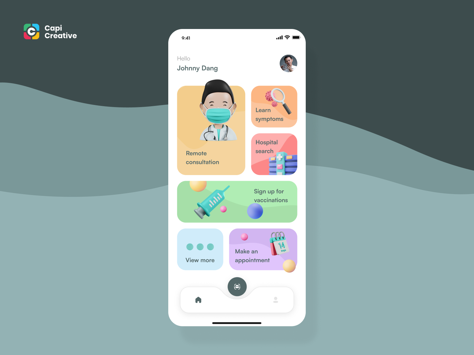 UI Health Concept by Capi Product for Capi Creative on Dribbble