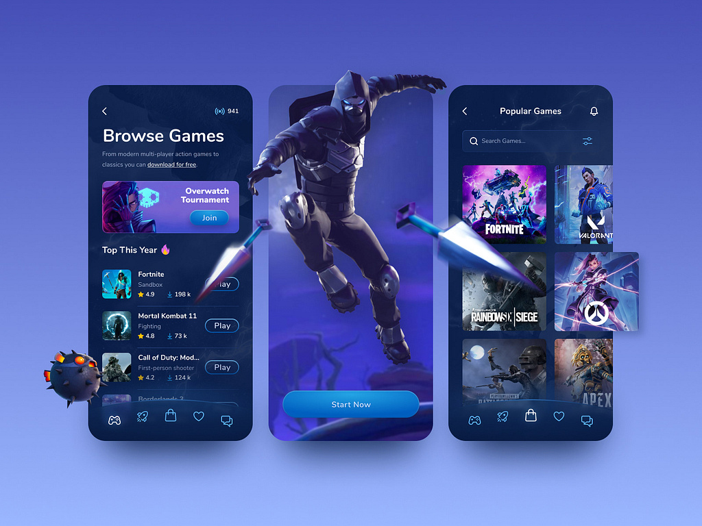 Game store UI design by Tharaka UX on Dribbble