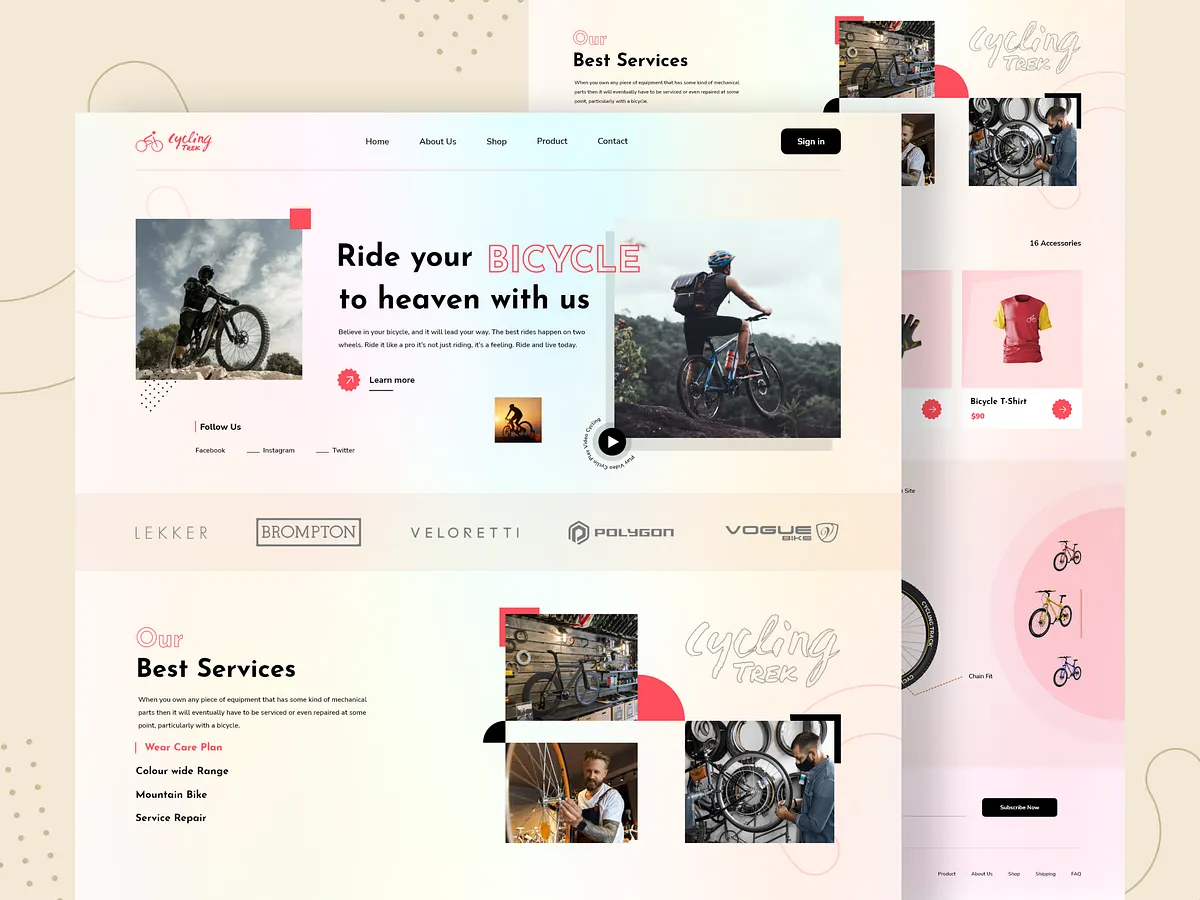 Bike Website designs, themes, templates and downloadable graphic ...