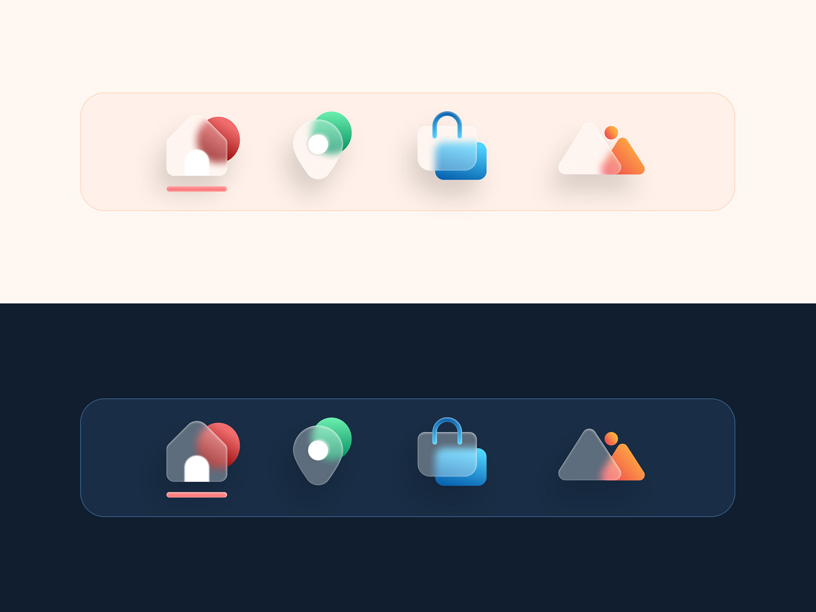 Glassmorphism Tab Bar Concept by Pronab Biswas on Dribbble