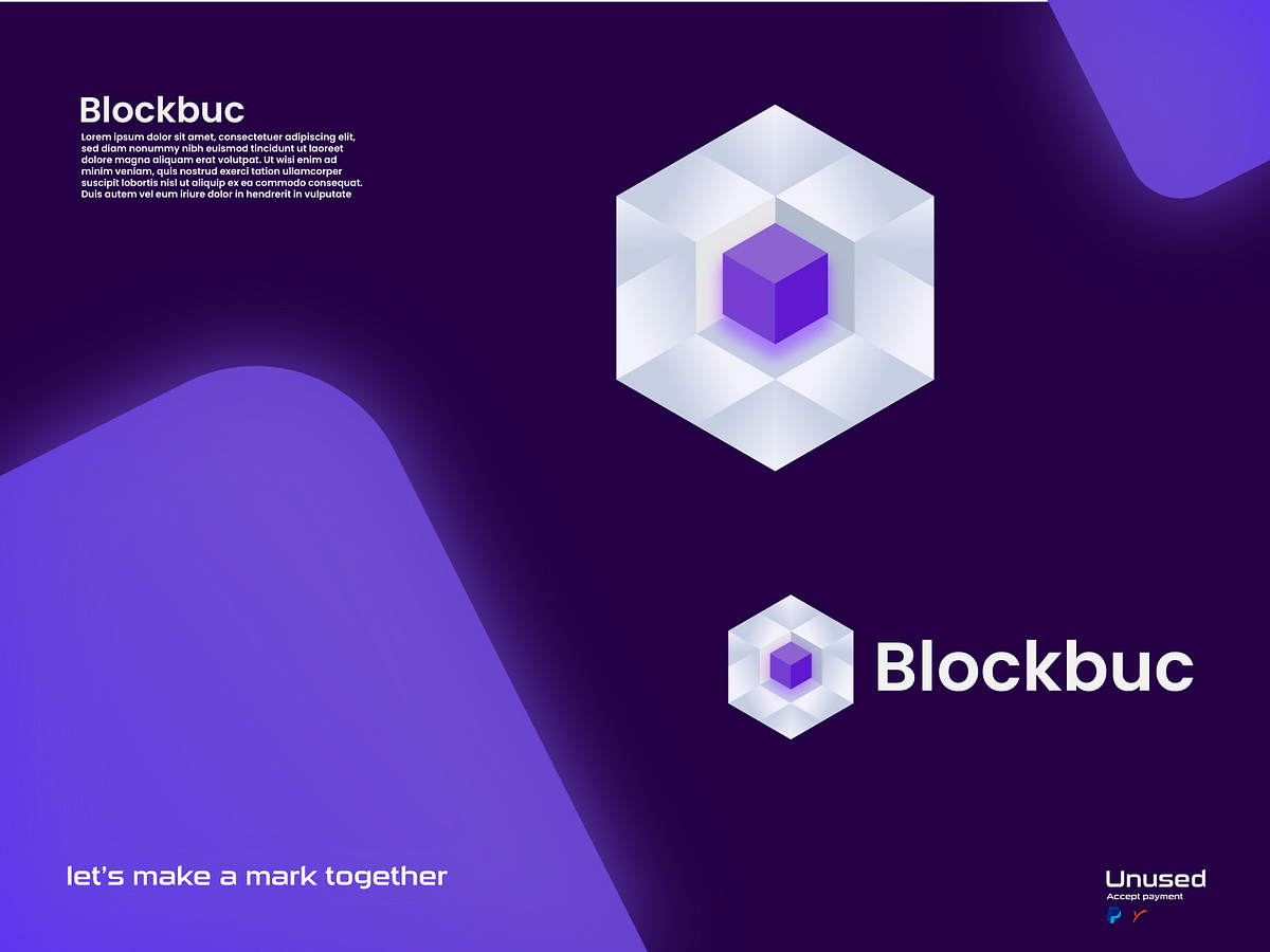 Blockchain logo - crypto 3d logo - logo designer by Riya Moni on Dribbble