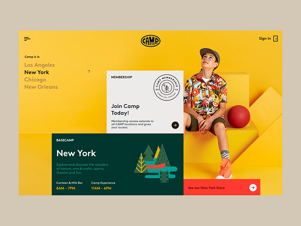 CAMP Store New York by Morten Solvstrom on Dribbble