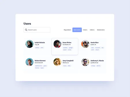 Browse thousands of User List images for design inspiration | Dribbble