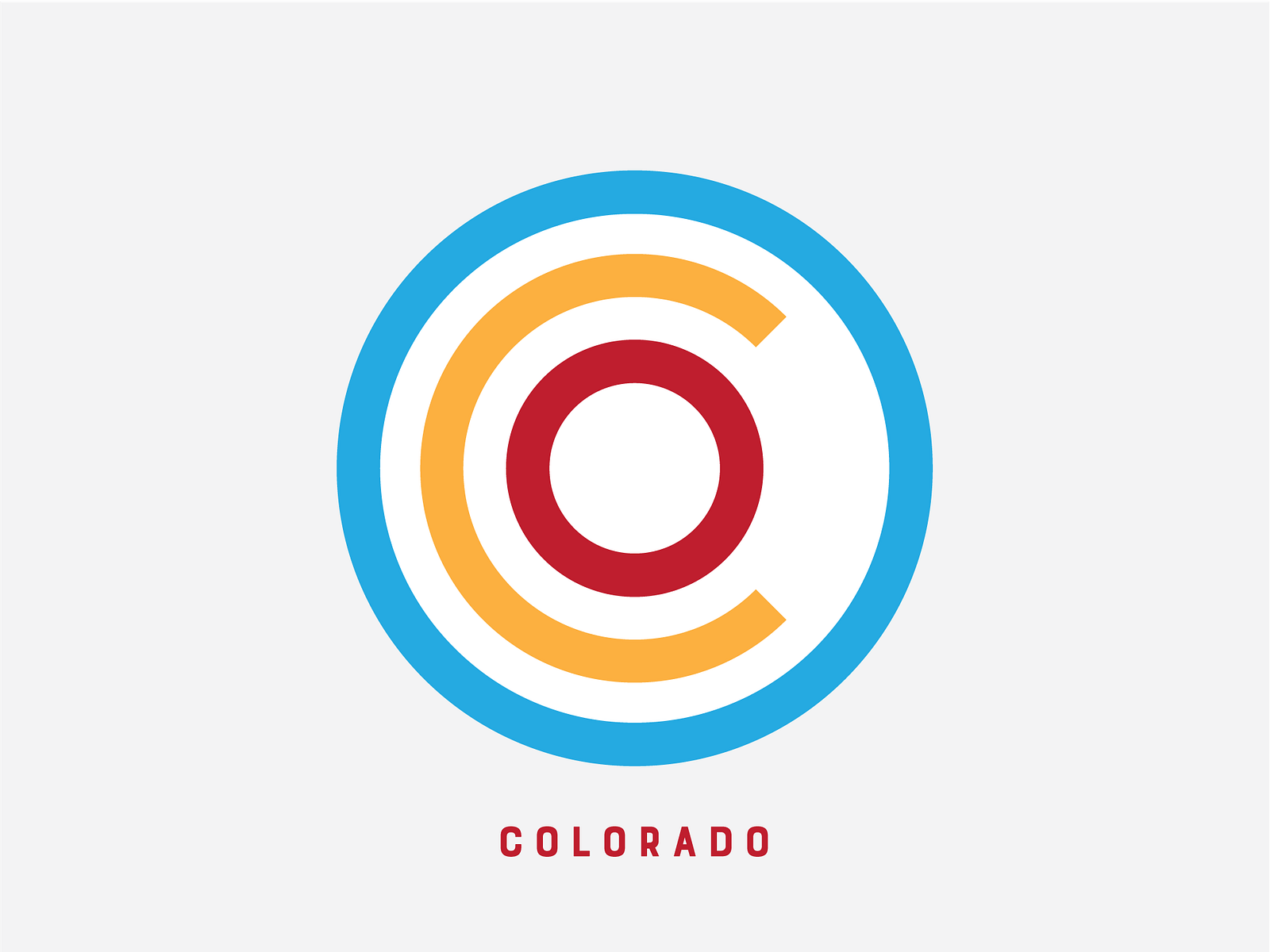 Simplified Colorado icon by Marcos Reyes on Dribbble