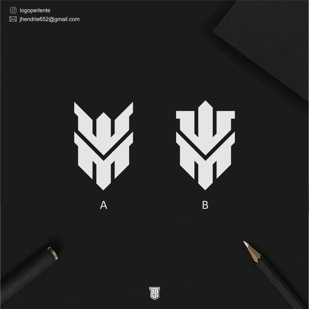 WM monogram logo by logoperlente on Dribbble