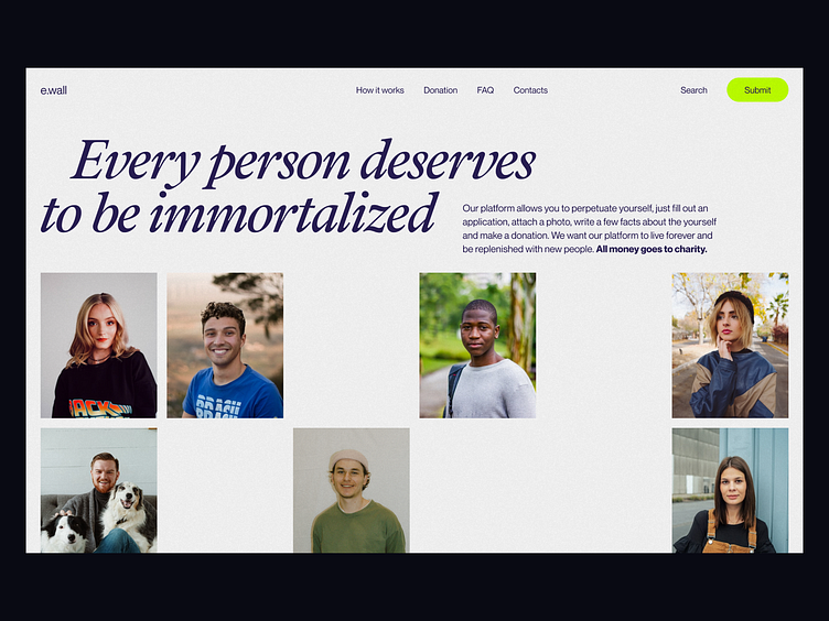 e.wall by Alex Tkachev on Dribbble