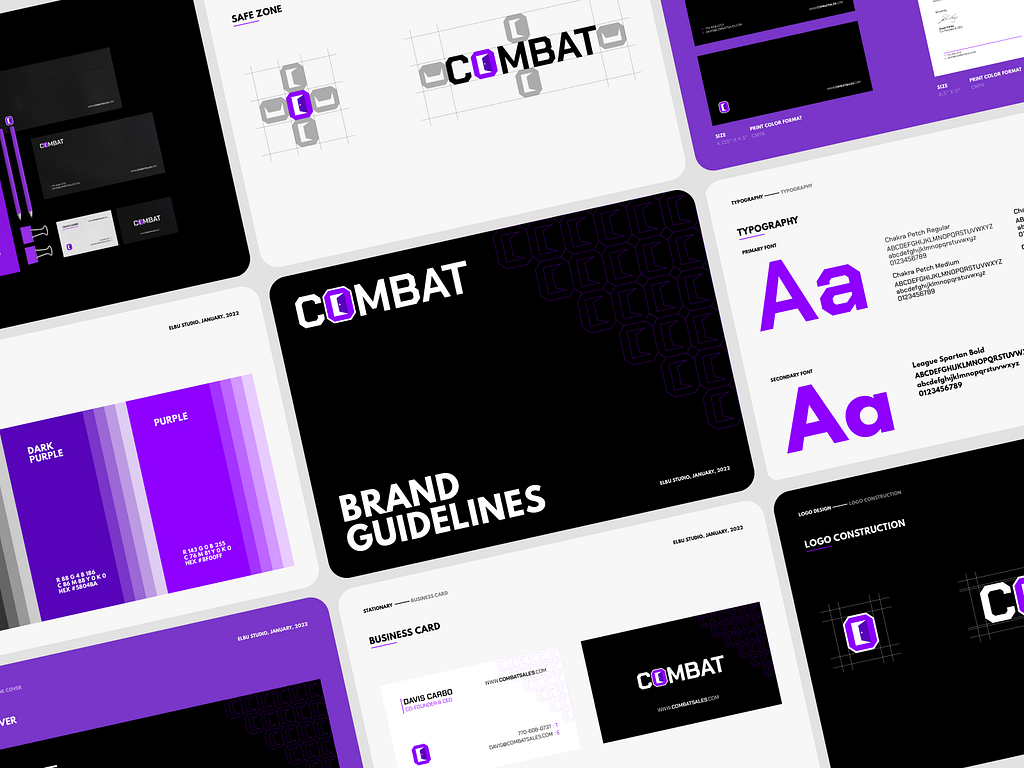 Combat Brand Guidelines by Elif Kameşoğlu for Elbu Studio on Dribbble