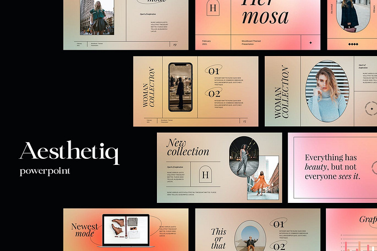 Hermosa Aesthetic Presentation Template by Klit Vogli on Dribbble