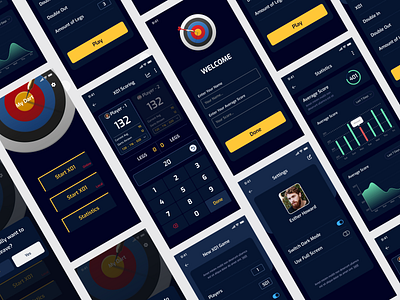 Dart Scoring App Full UI by Istiaq Ahmed on Dribbble