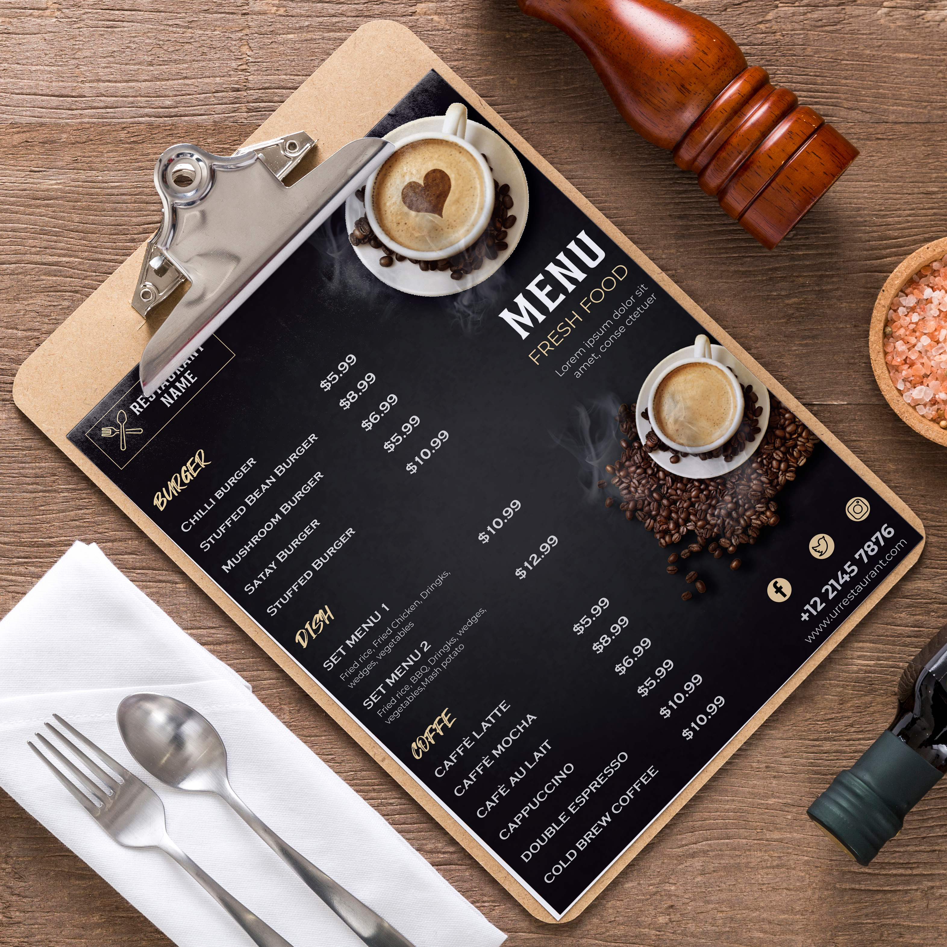 Food Menu Design by Subael Nirab on Dribbble