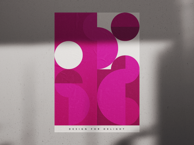 Design For Delight Poster #3 by Betsy for Intuit Design on Dribbble