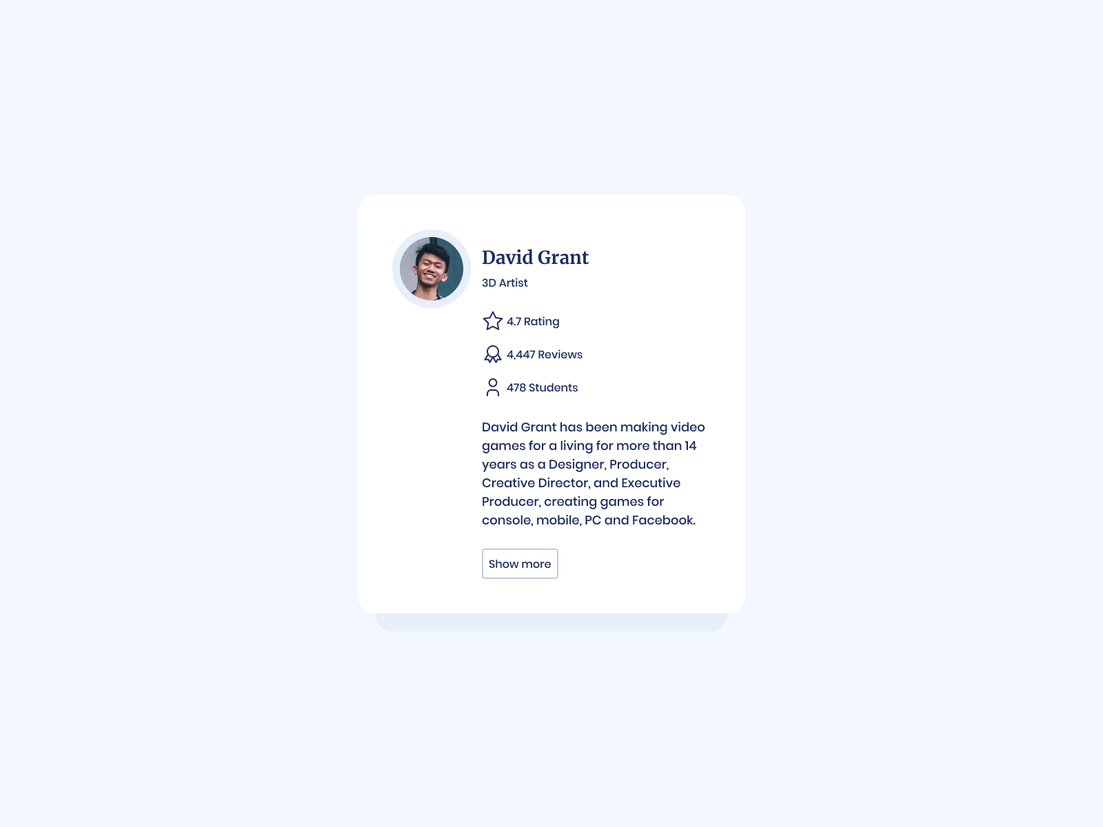User Card UI Design by Ildiko Gaspar on Dribbble