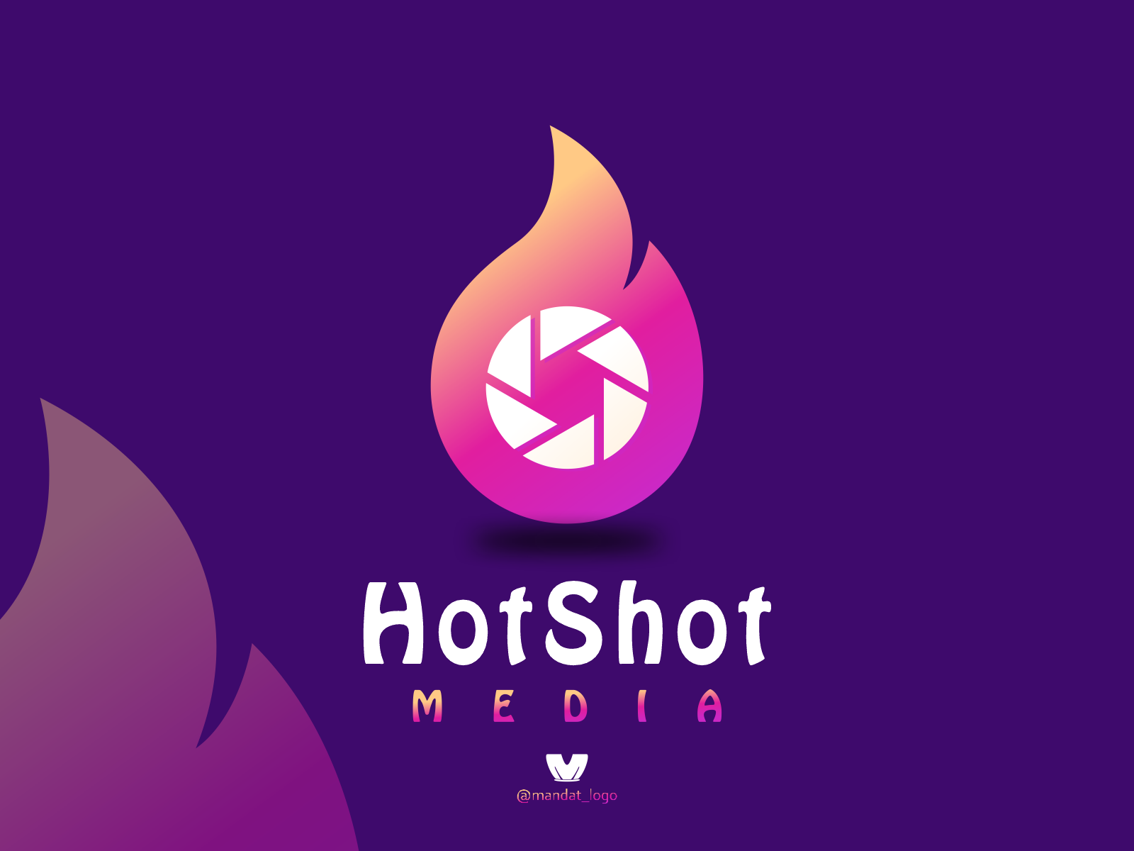 hotshot media by mandat_logo on Dribbble