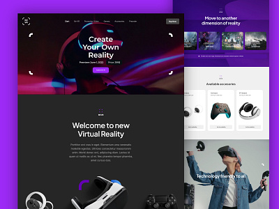 Virtual Reality Website Design by Deft Digital on Dribbble