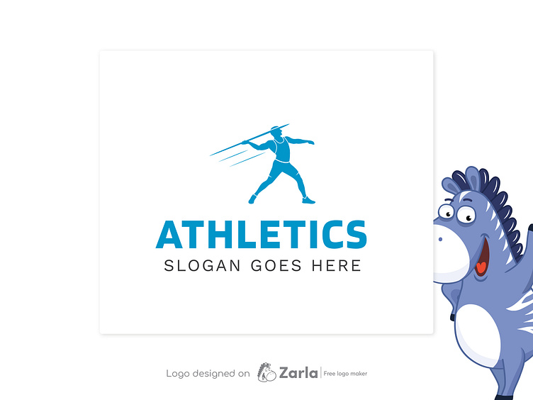 Athletics Logo by Zarla logo maker on Dribbble