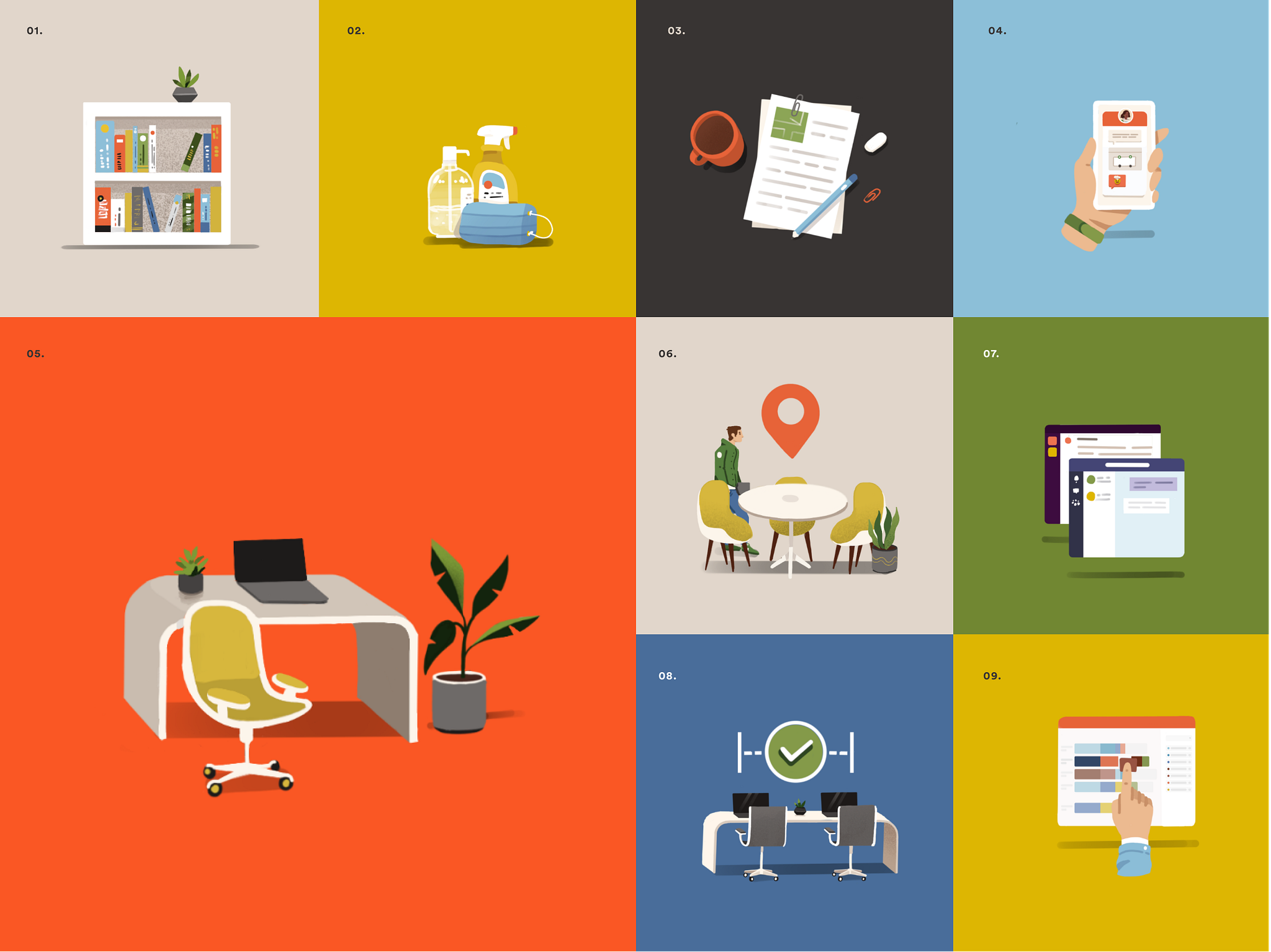 Icons/Illustrations set by Julien Renvoye for Voila on Dribbble